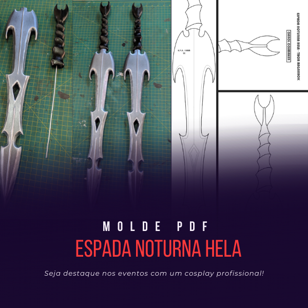 Molde Espada Noturna Hela - Thor Ragnarok