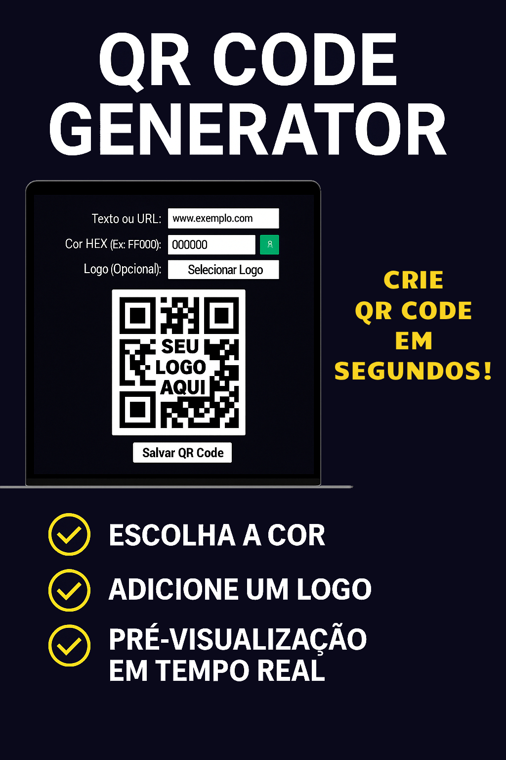🌐 QR Code Generator - Gerador de QR Code em Segundos! 🚀 - Caio Ca...