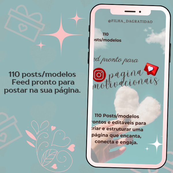 FEED PRONTO ( PACK CANVA MOTIVACIONAL EDITÁVEL) - Kelly | Hotmart
