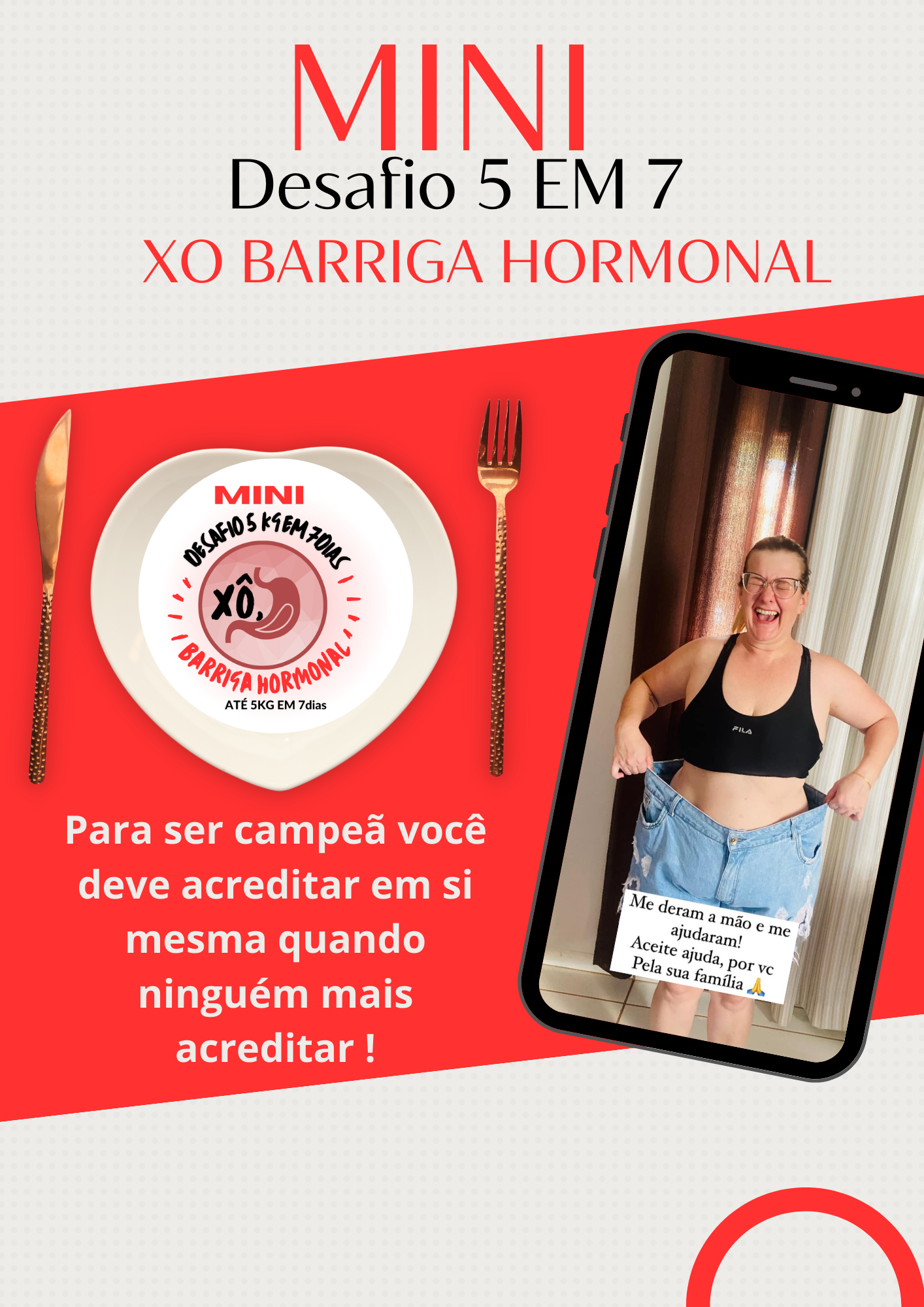 MINI Desafio 5 em 7 -XÔ BARRIGA HORMONAL - Simara almeida | Hotmart