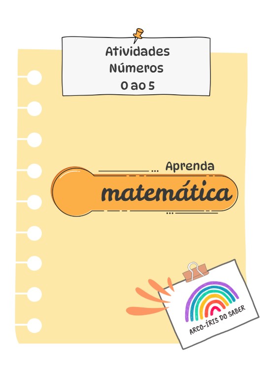 Atividades Números 0 ao 5 – Aprenda Matemática | Hotmart