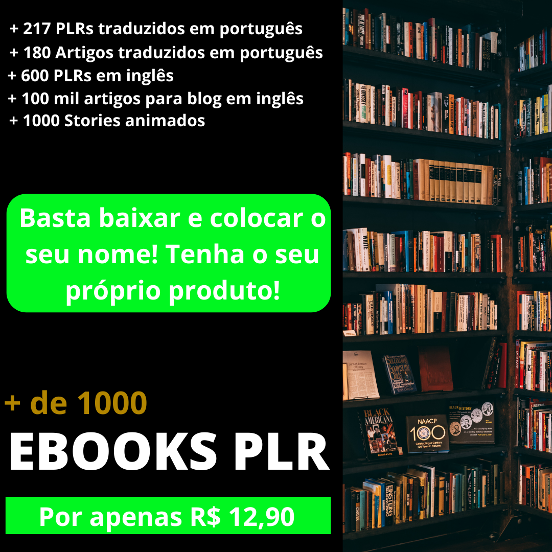 PACOTE PREMIUM EBOOKS PLR
