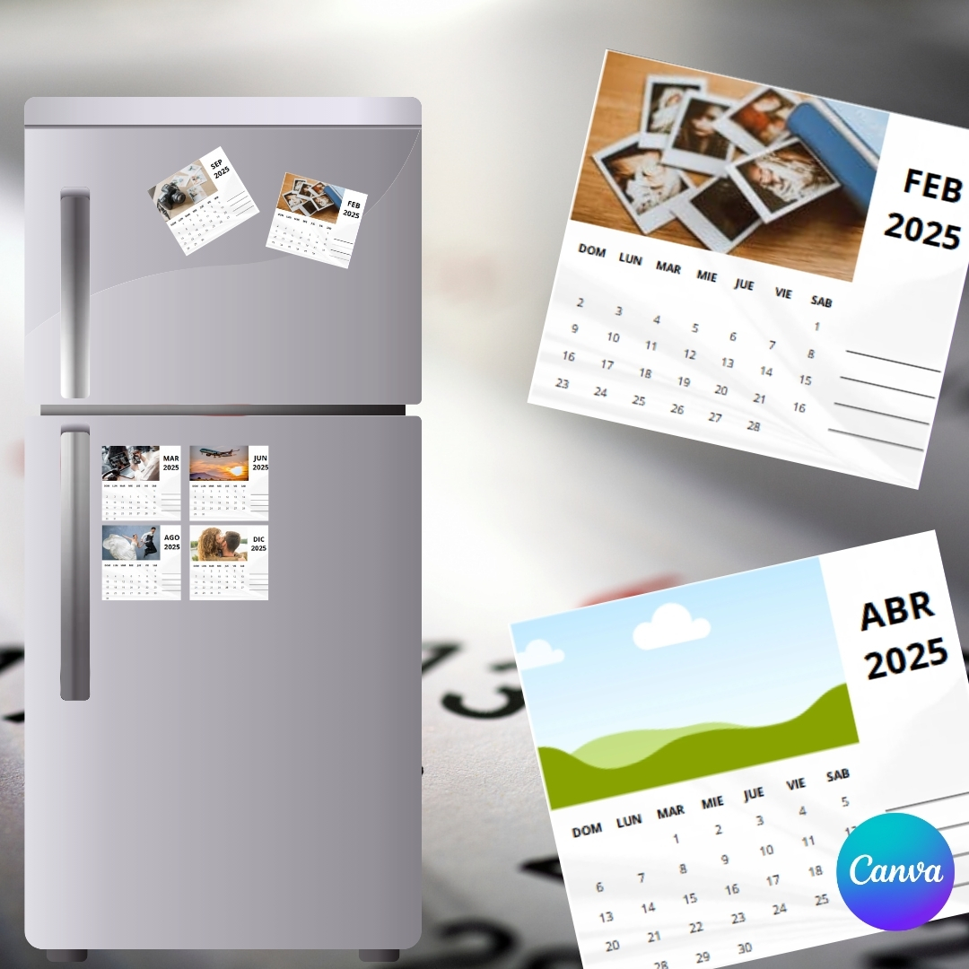 Mini calendario personalizado - Plantilla - D&S Digital | Hotmart