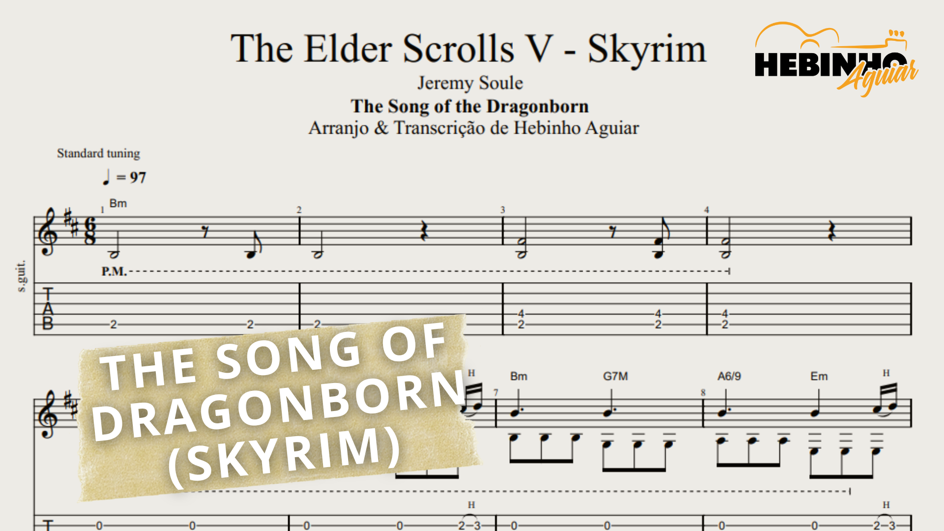 The Elder Scrolls V - Skyrim Trilha Sonora (The Song of Dragonborn)...