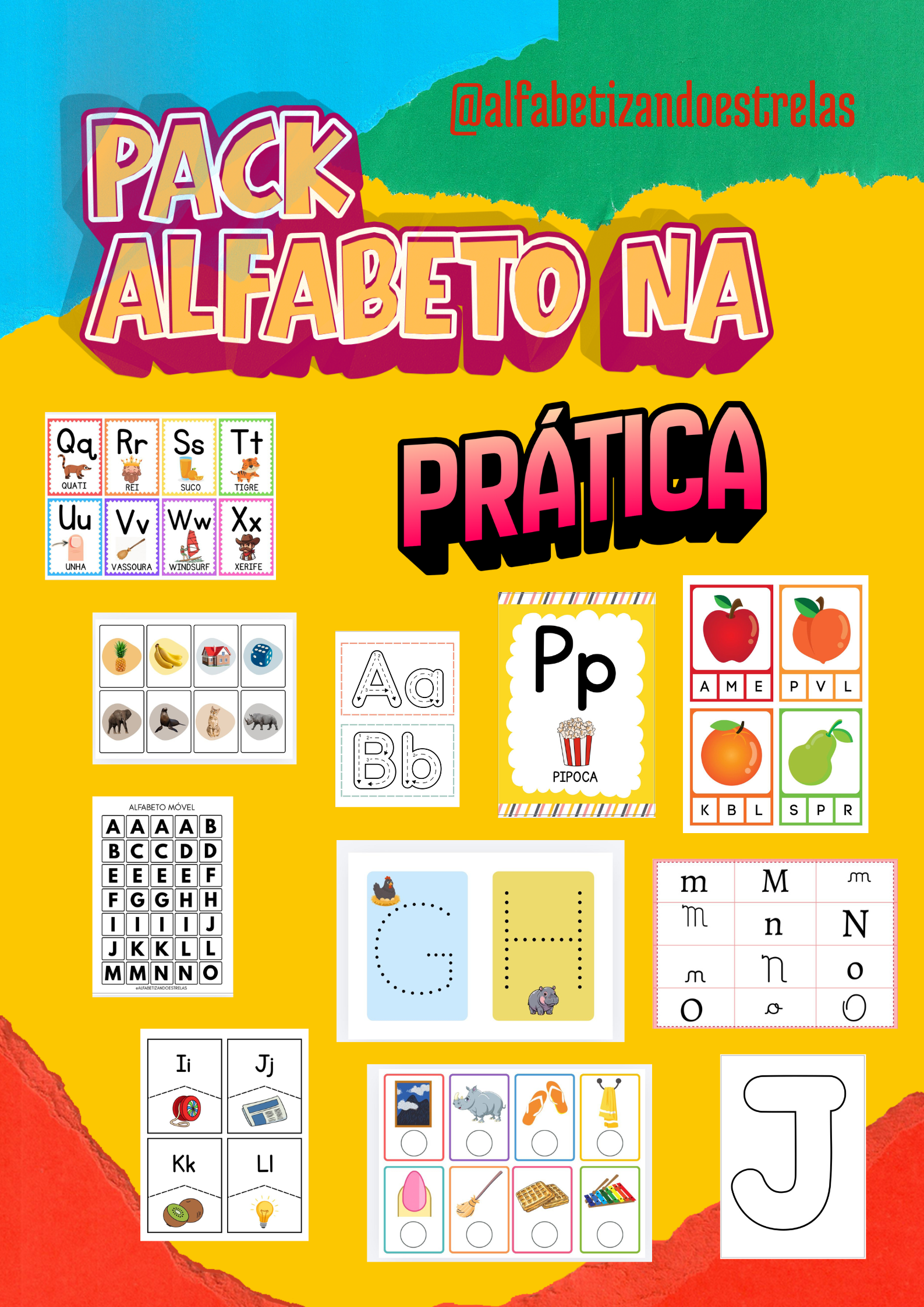 PACK Alfabeto na Prática - AlfabetizandoEstrelas - Juliana Nobre