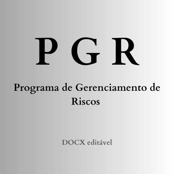 PGR - Programa de Gerenciamento de Riscos (modelo universal editáve...
