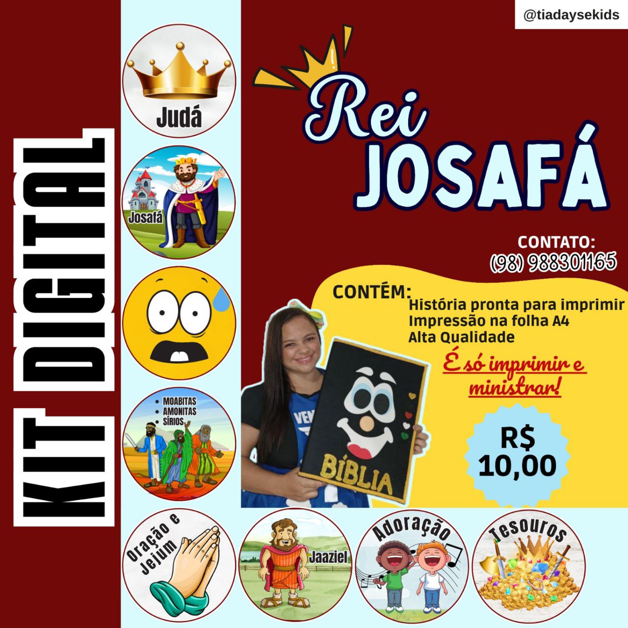 REI JOSAFÁ- História Bíblica - Tia Dayse | Hotmart