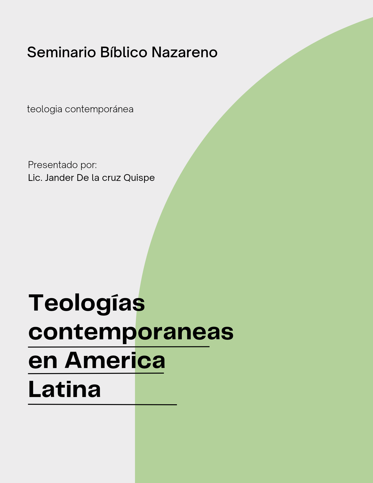 Teologías contemporáneas - Jander de la cruz | Hotmart