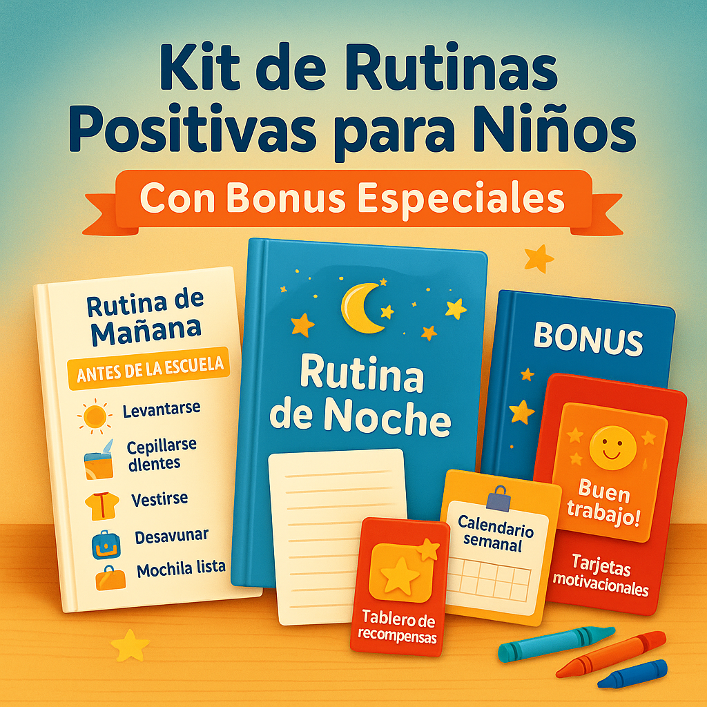 🧩 KIT RUTINAS POSITIVAS + 3 BONOS - Digital | Hotmart