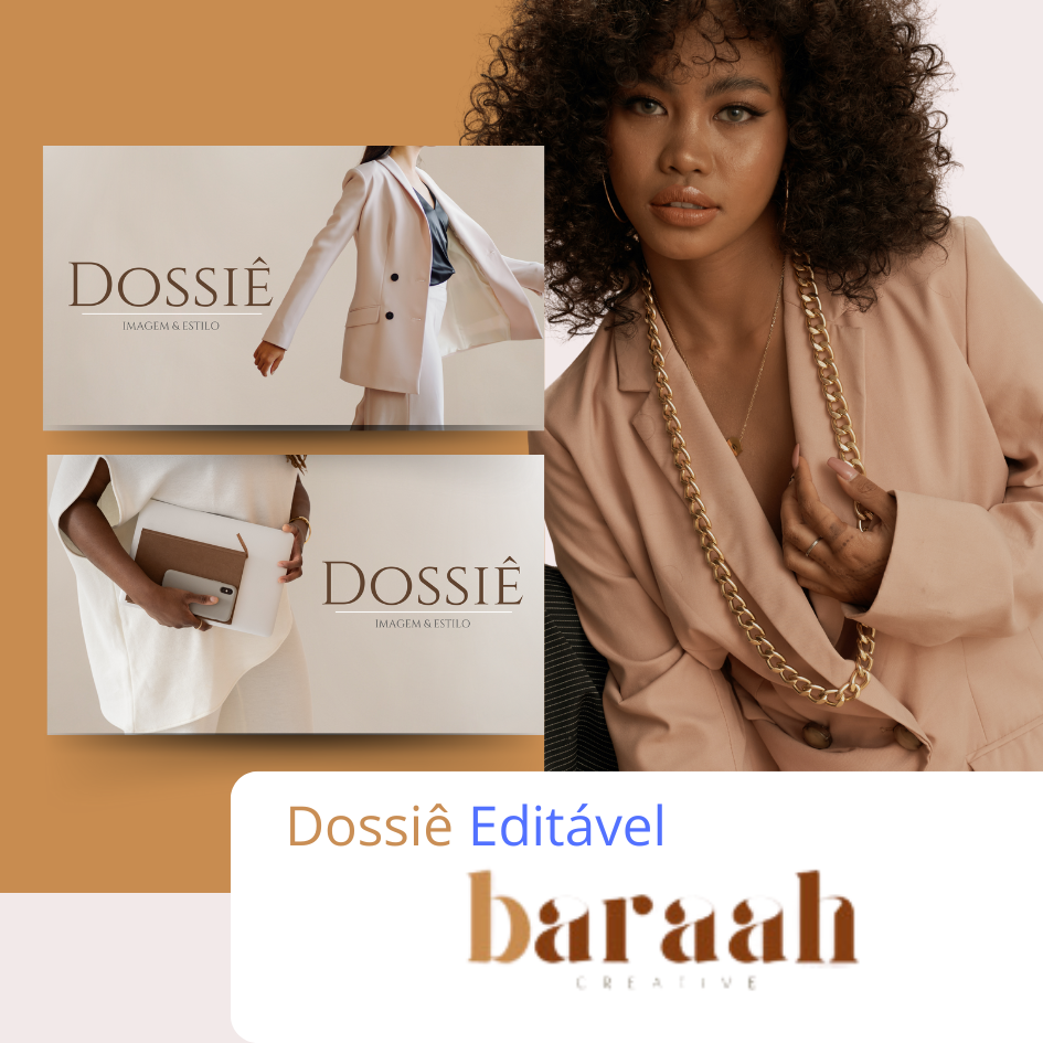 Dossiê Editável de Estilo e Imagem + Cartão Virtual + Contrato de ...