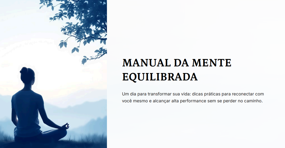 MANUAL DA MENTE EQUILIBRADA | Hotmart