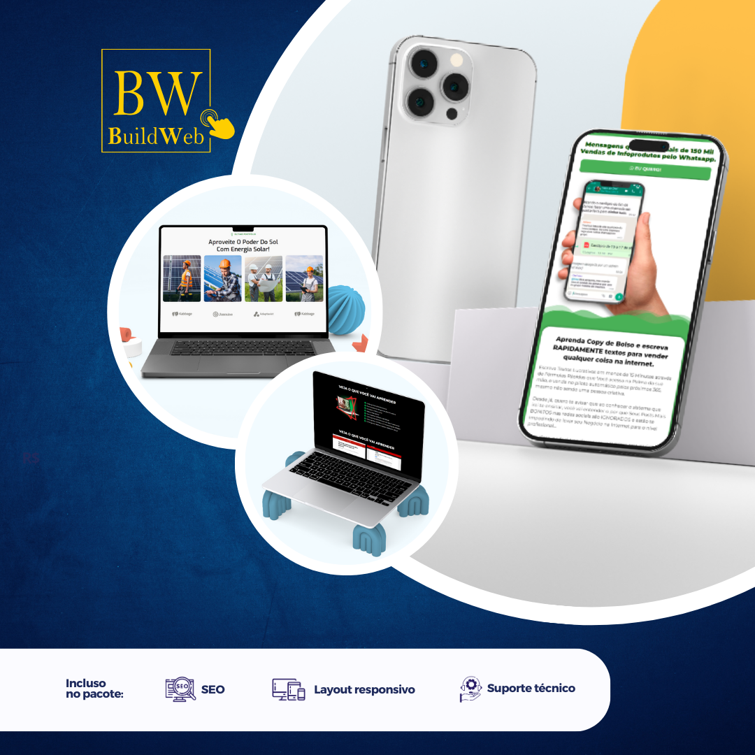 Design de Site Exclusivo para Sua Marca - BuildWeb | Hotmart