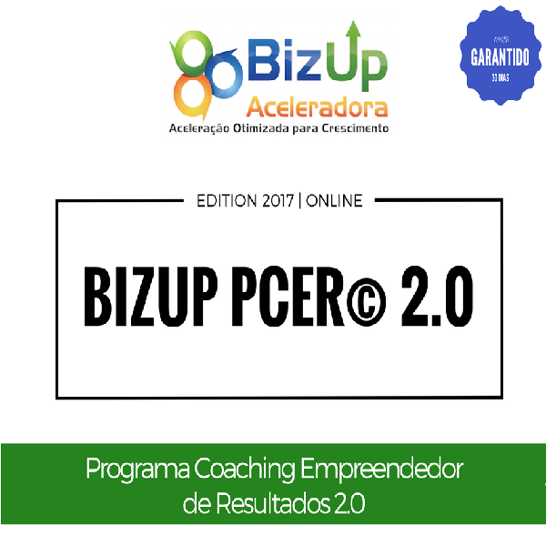 BIZUP PCER© - Programa de Coaching para Empreendedor de Resultados..