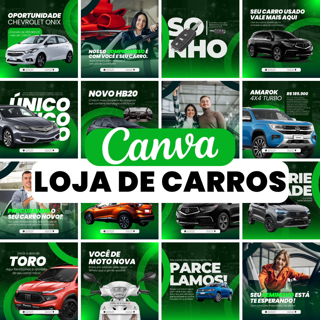 CANVA LOJA DE CARROS - Magda Taciane Spengler | Hotmart
