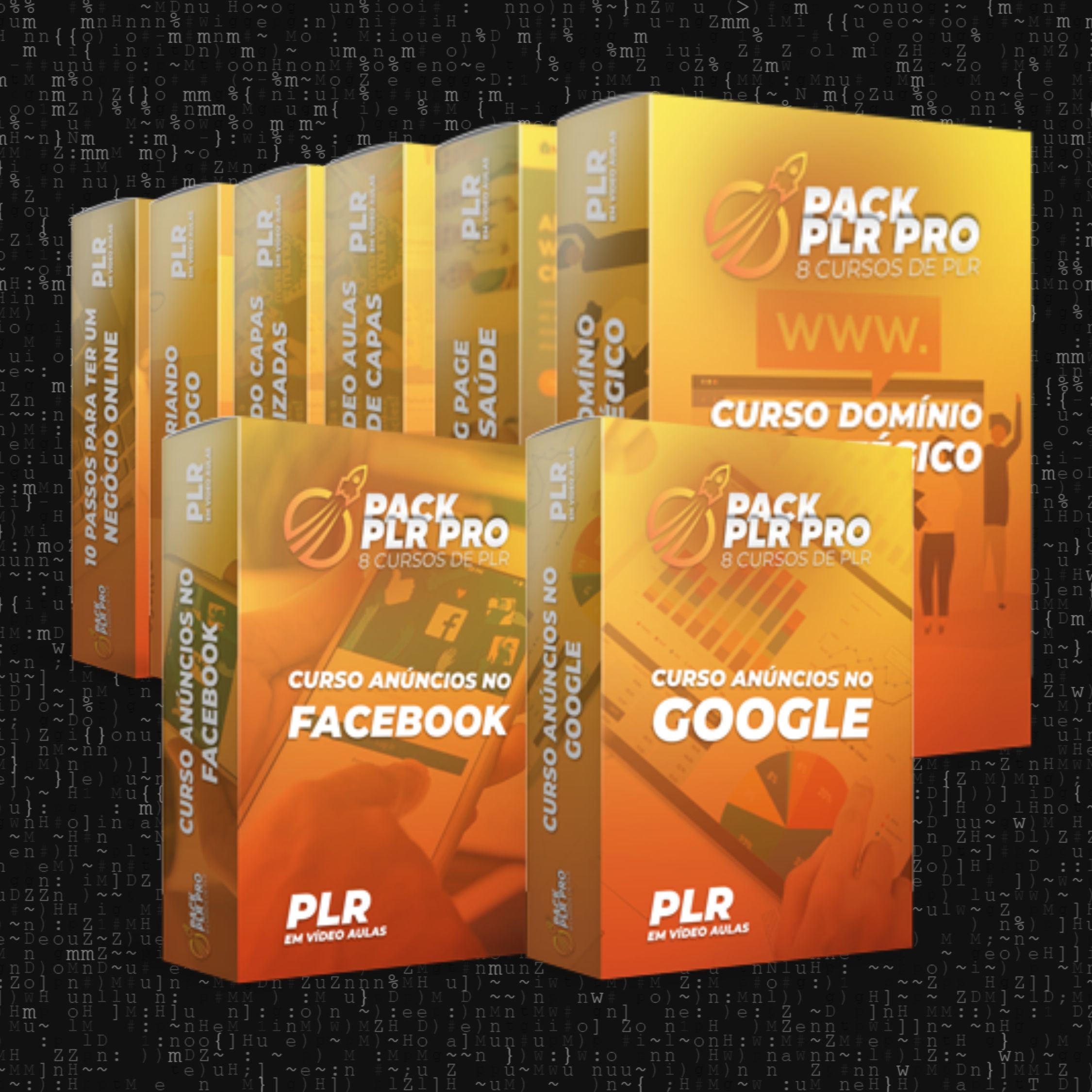 COMBO PLR 8 Cursos (Facebook, Google, Wordpress, Logo3D...)