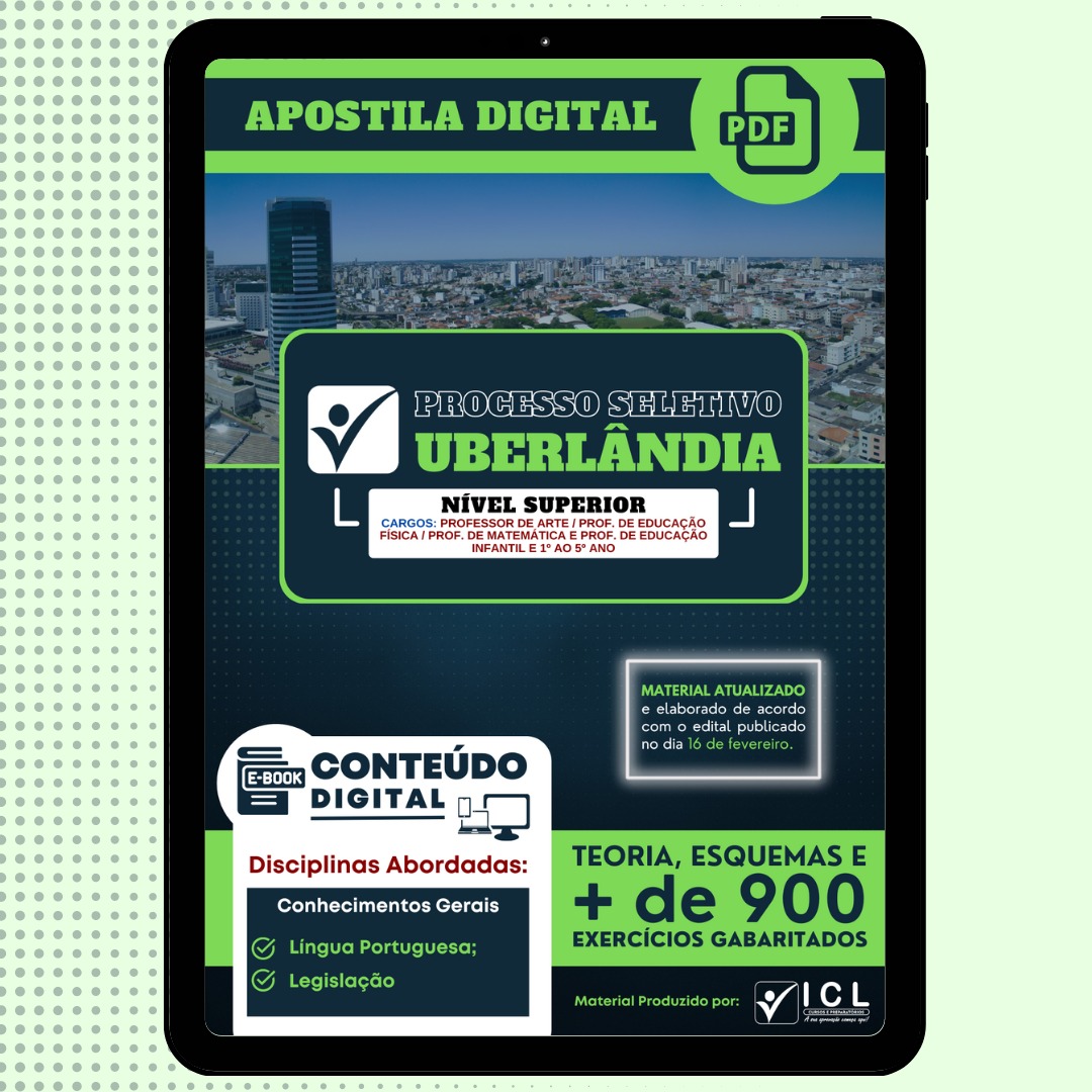 Apostila Digital - Professor - Conhecimentos Gerais - Processo Sele...