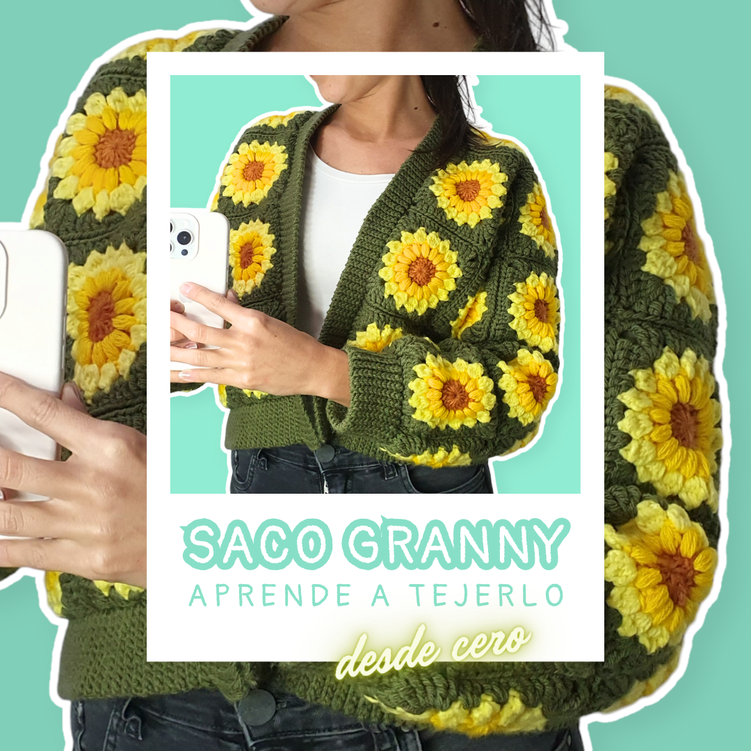 SACO GRANNY A CROCHET - Aprende a tejerlo desde cero - María Floren...