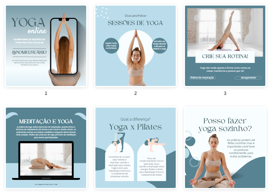Pack Canva Yoga - Canva para empreendedoras | Hotmart