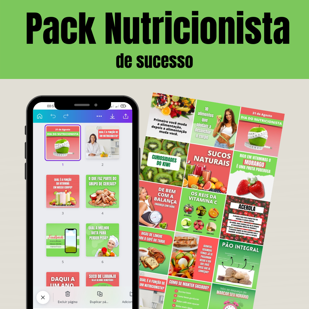 PACK NUTRICIONISTA DE SUCESSO