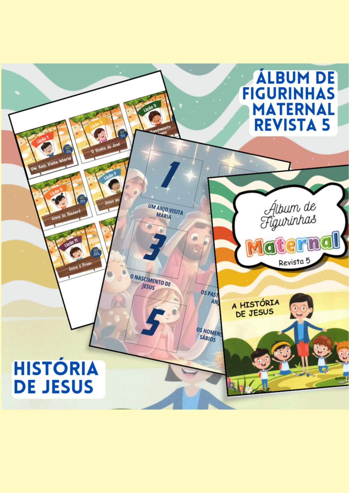 ALBUM COM FIGURINHAS PARA O MATERNAL- REVISTA 5(EBD)