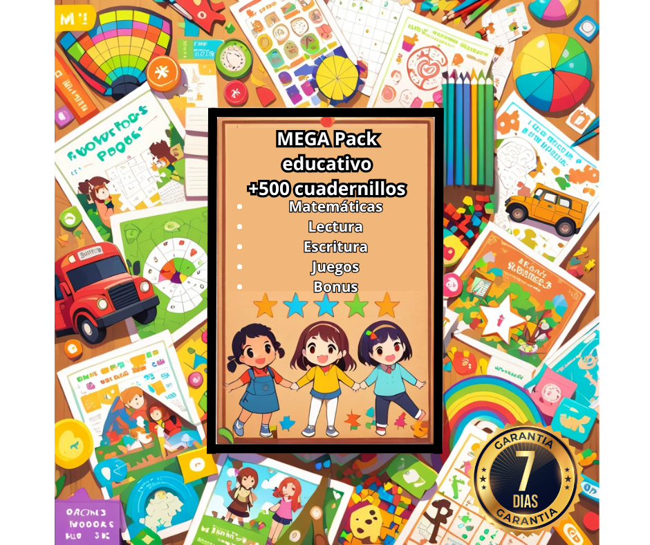 "Tu Aula en Casa – Pack de +500 Actividades Educativas para Niños"