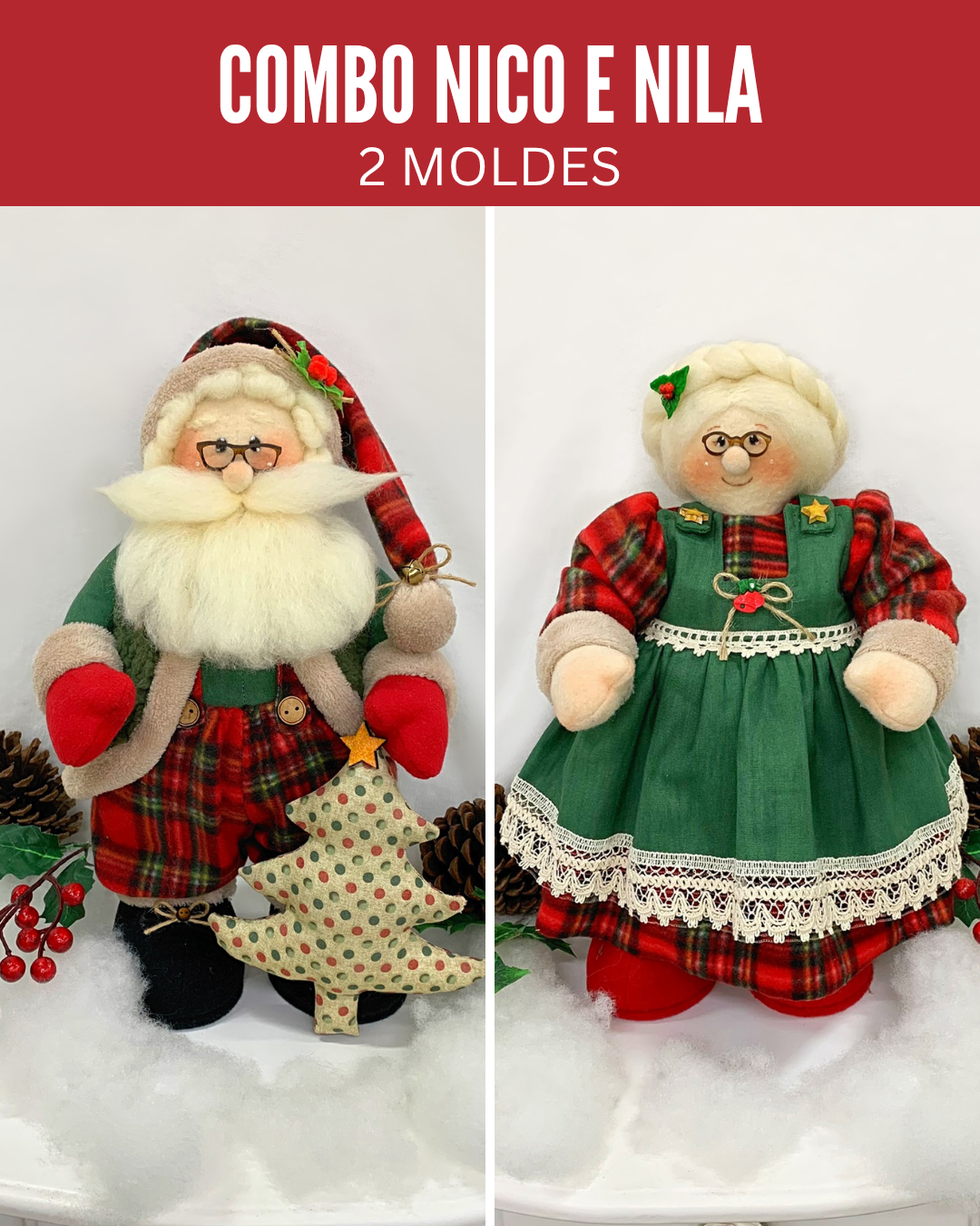Combo Nico y Nila Noel – 2 Moldes Digitales Navideños - Goretti Art...