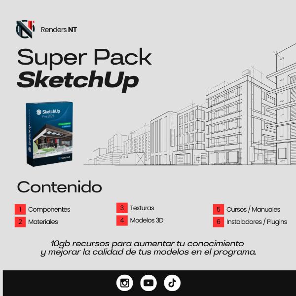 Super Pack SketchUp - Renders NT | Hotmart