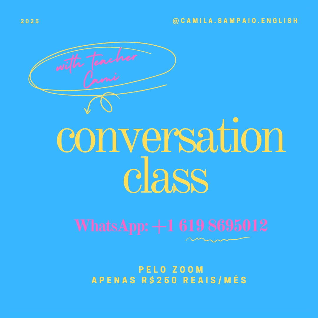 Conversation Class - Camila Dantas Sampaio | Hotmart