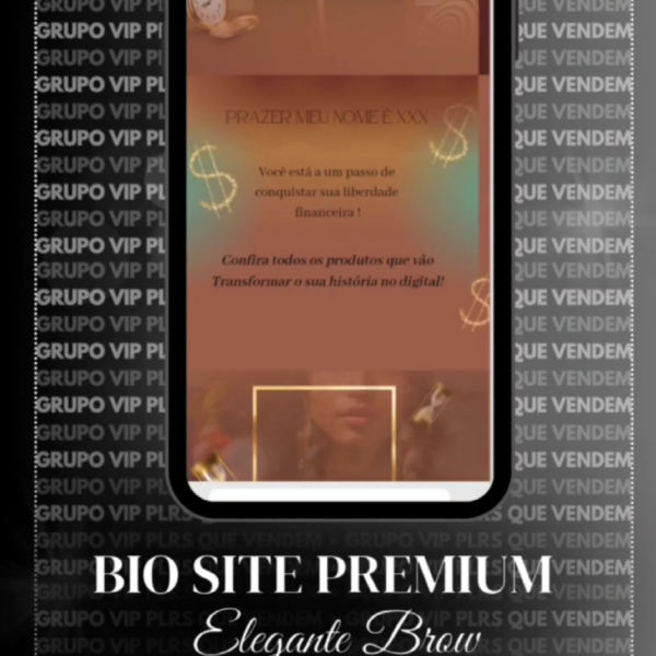 BIO SITE PREMIUM PREMIUM ELEGANTE BROWN - PLR