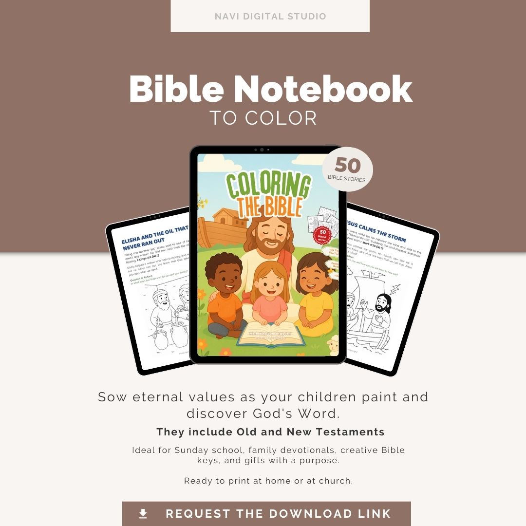 Coloring the Bible: 50 Stories for Children with Love and Faith - L...