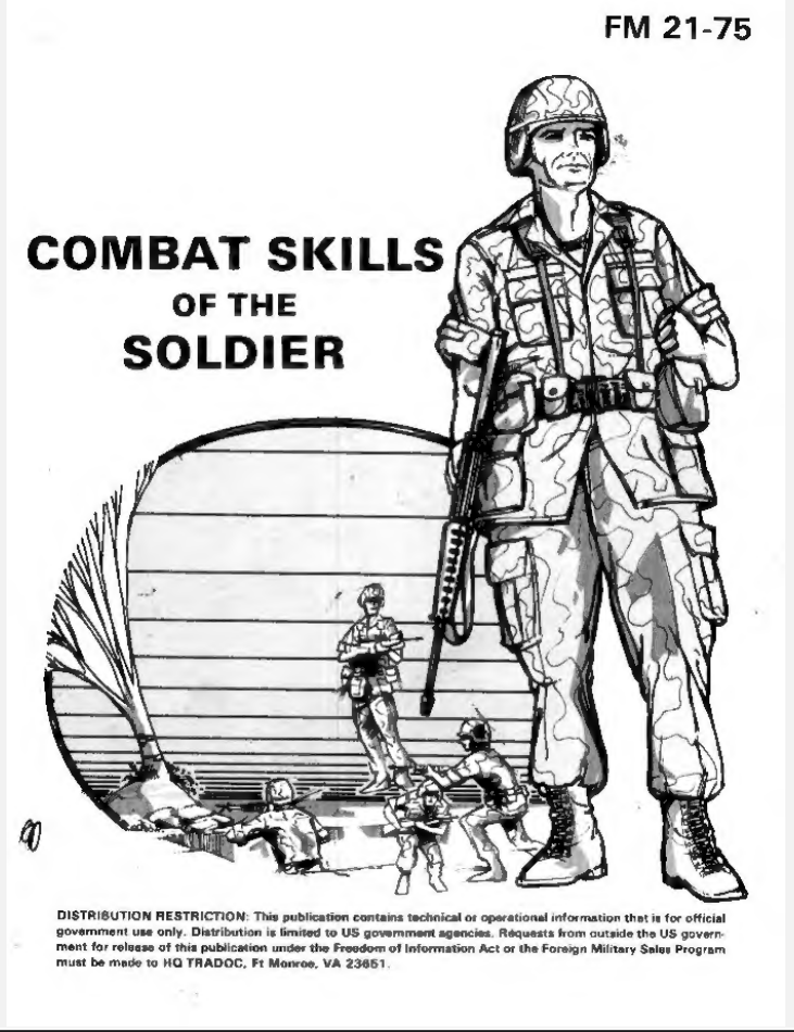 1984 U.S. Army FM 21-75 Combat Skills of the Soldier Field M - Deal...