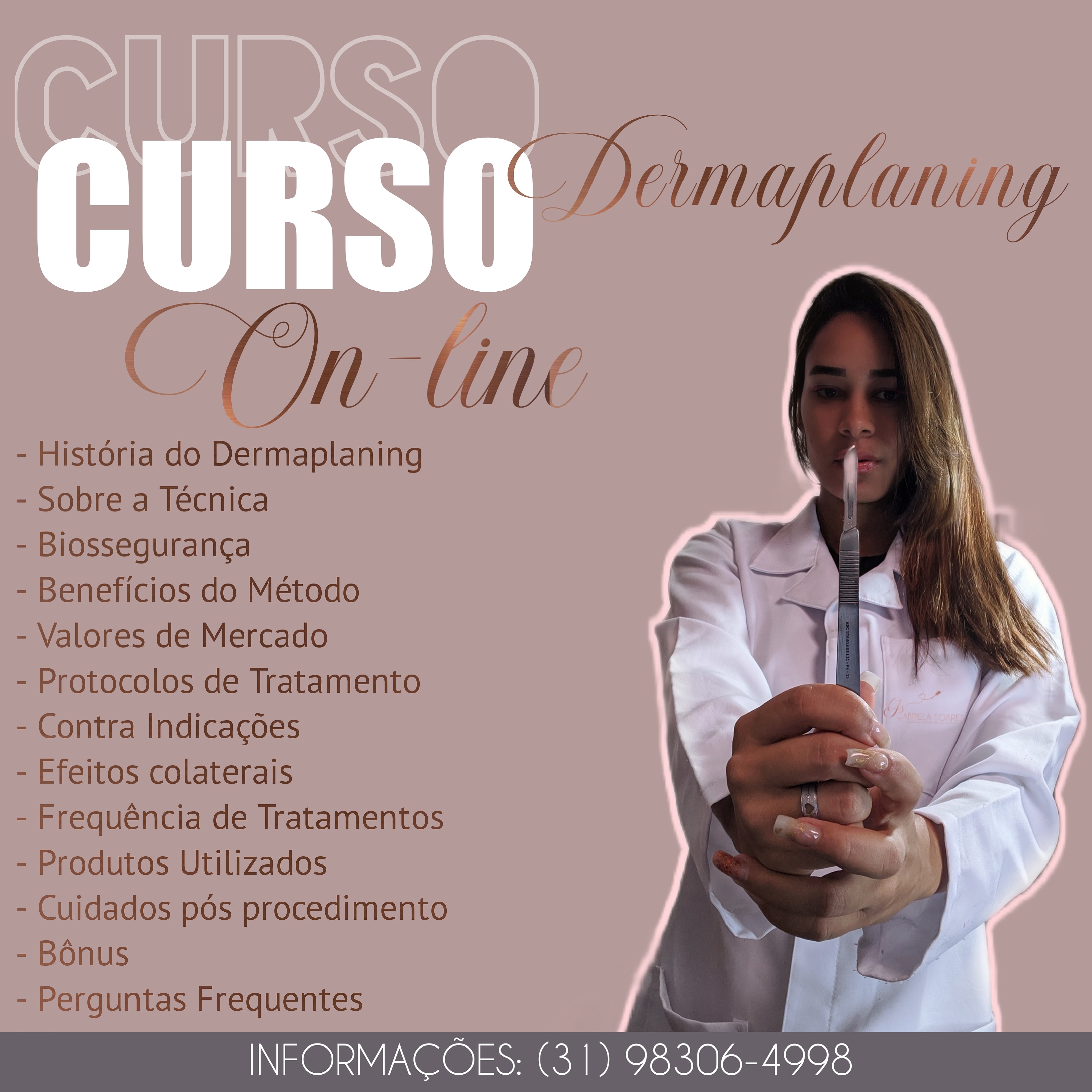 Curso Master Class Dermaplaning - Gabriela Soares lopes | Hotmart
