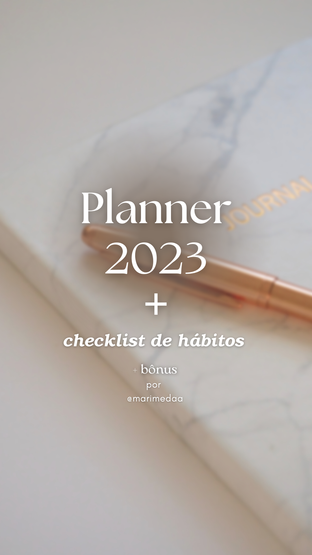 Planner 2023 + Checklist de hábitos + bônus - Mariana Meda | Hotmart