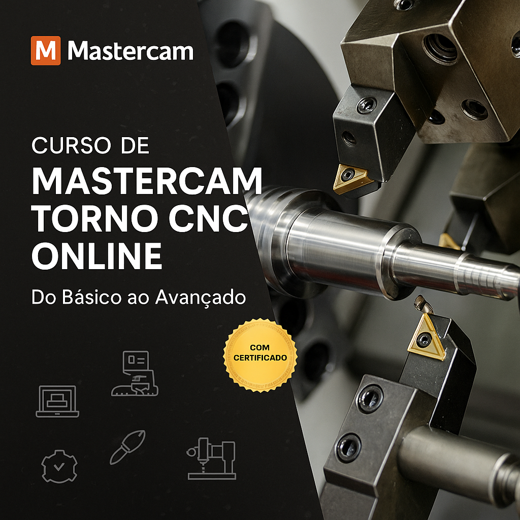 Curso de Mastercam Torno CNC Online: Do Básico ao Avançado - Rodrig...