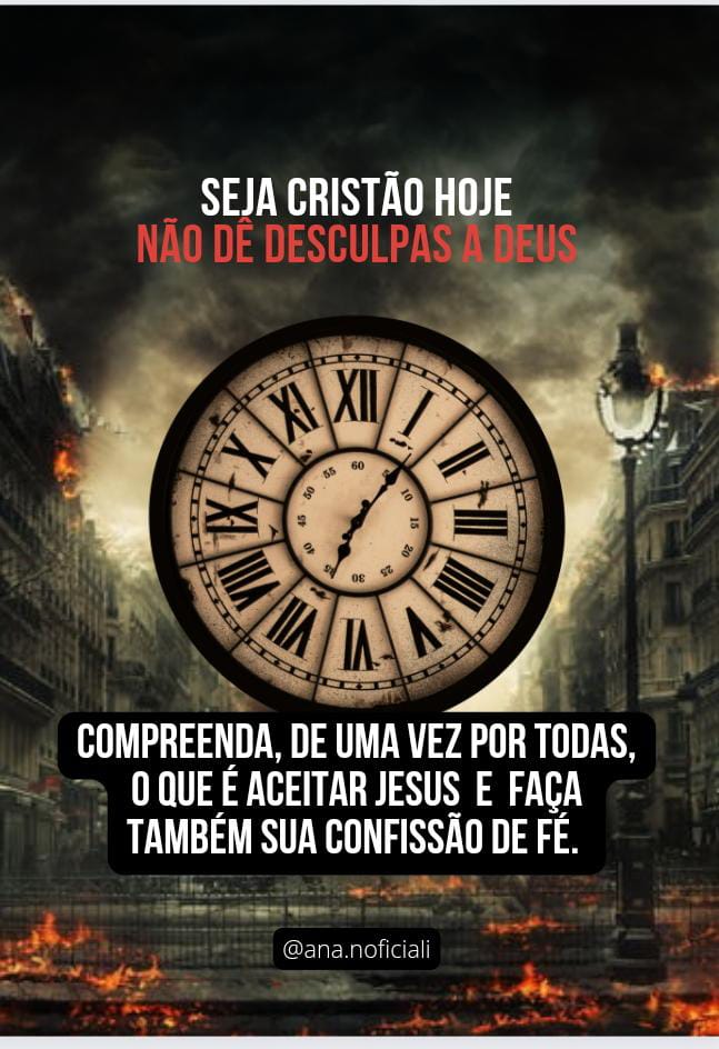 Ebook Seja Cristão Hoje não dê desculpas a Deus