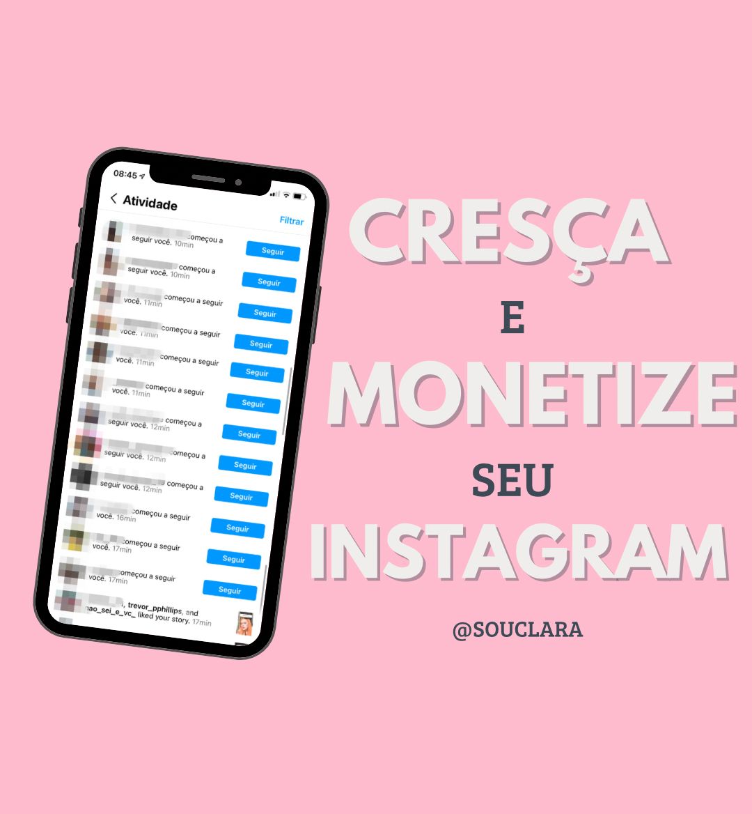 Cresça e monetize seu instagram- @SouClara - Clara Gaertner | Hotmart