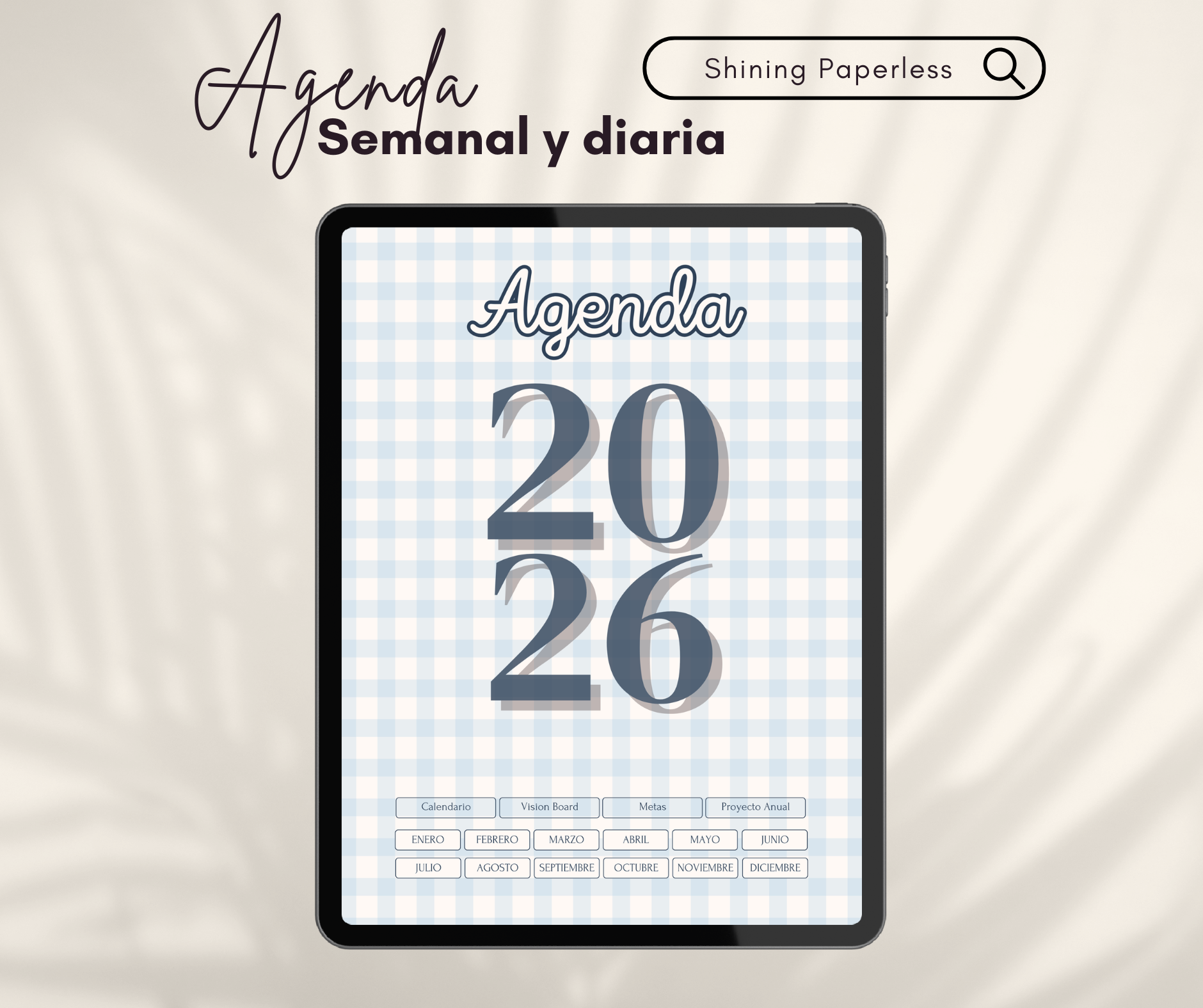 AGENDA 2026 ROYAL BLUE (semanal y diaria) - Shining Paperless | Hot...