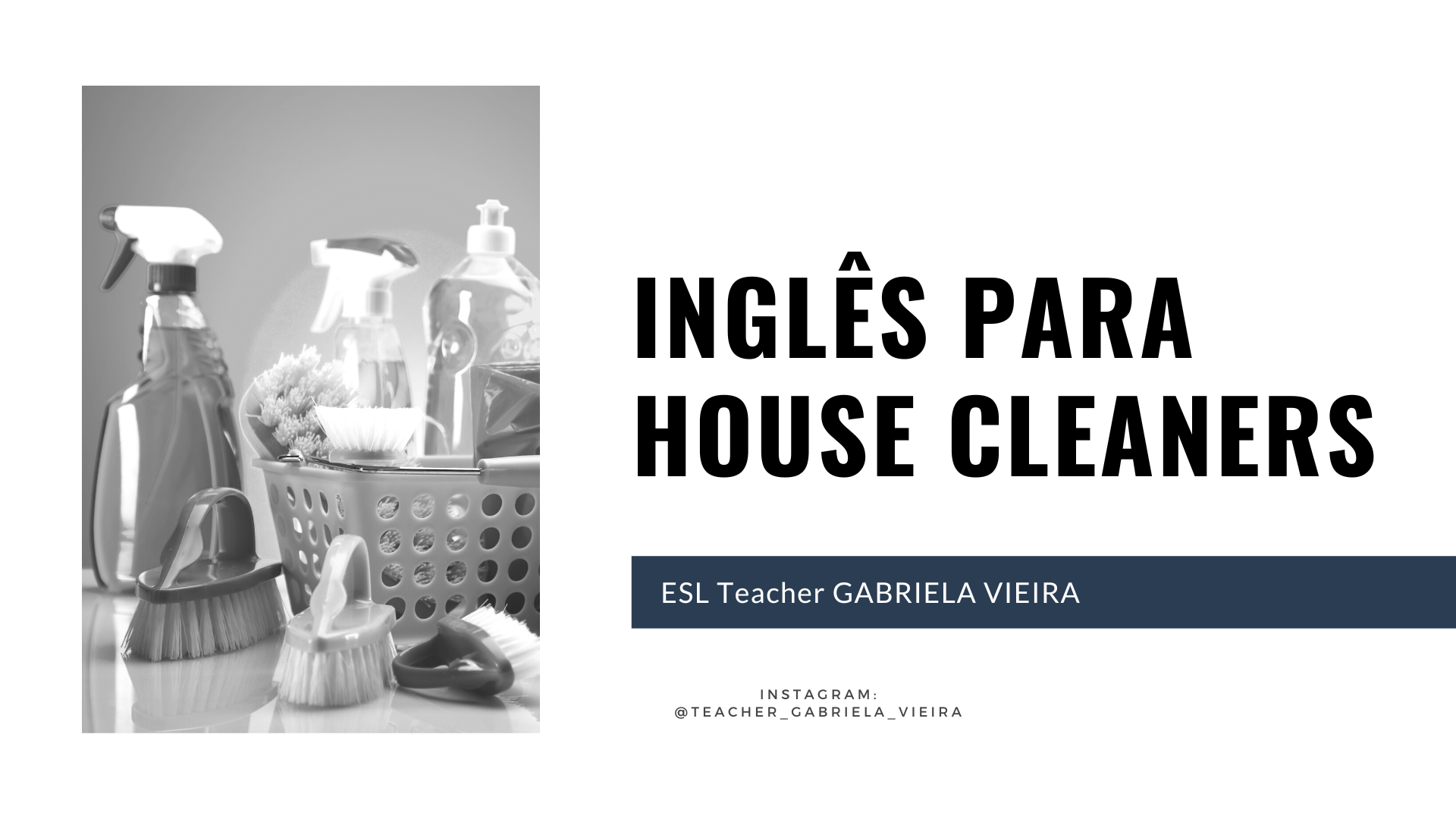Ebook - Inglês para House Cleaners