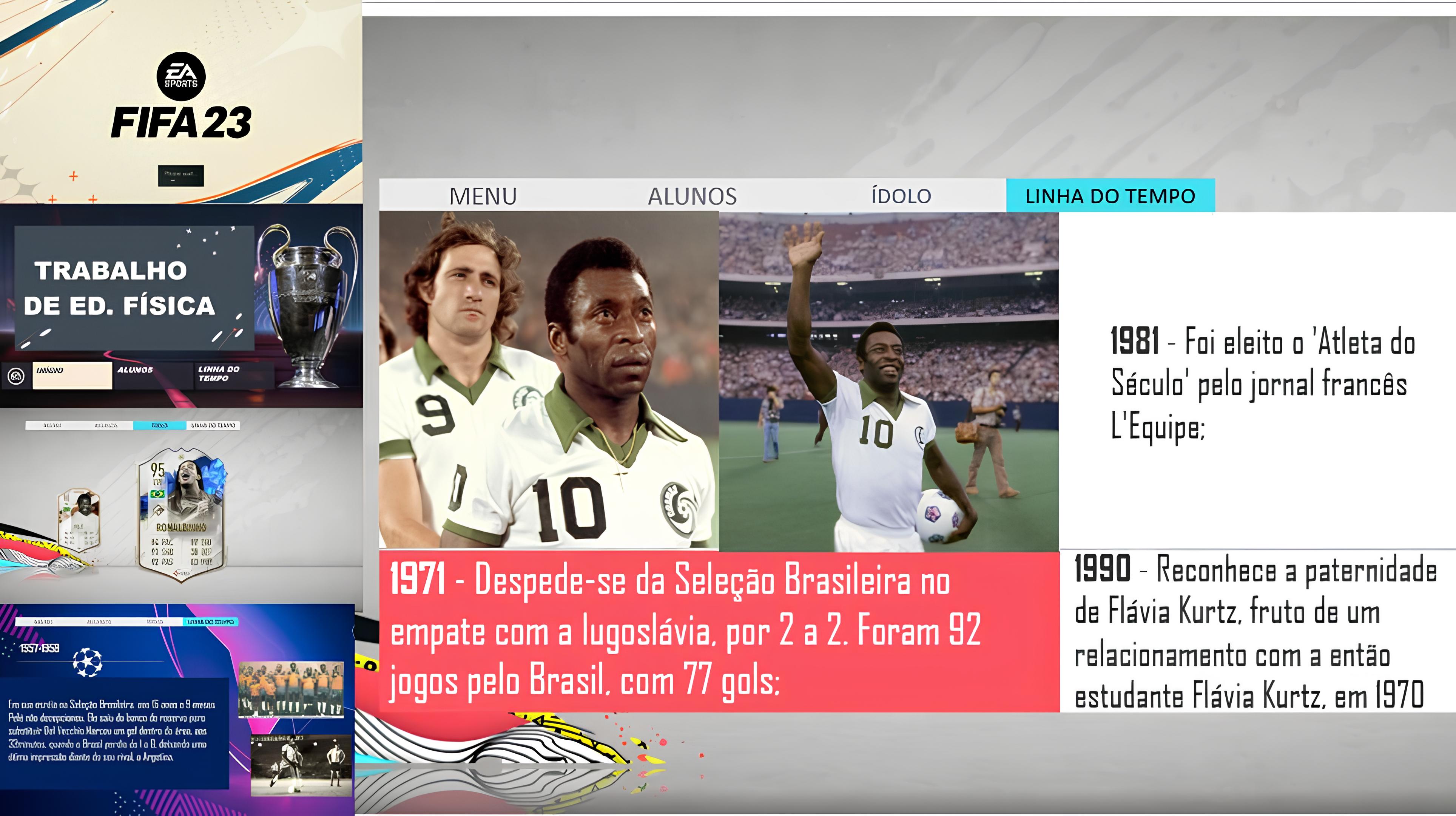 Template PowerPoint "Fifa 20, Fifa 23 e Champions League"