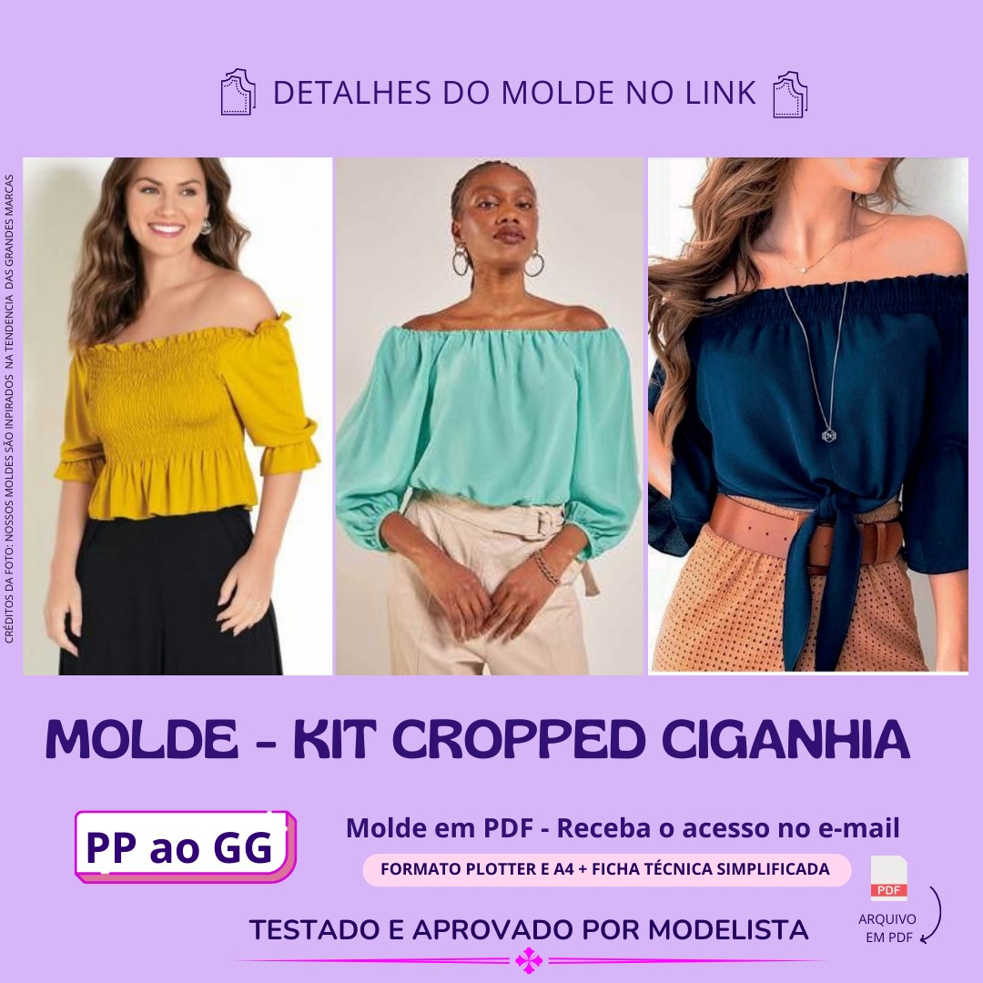 MOLDE KIT CROPPED CIGANINHA