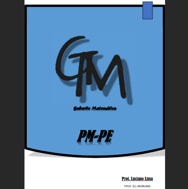 Matemática PMPE - Gabarite Matemática (teoria com mais 600 questões)