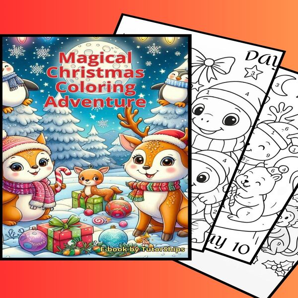 Magical Christmas Coloring Adventure (Advent Calendar) - TutorShips...
