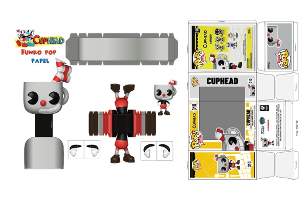 CUPHEAD FUNKO POP PAPERCRAFT PAPEL - Silvio Cesar | Hotmart