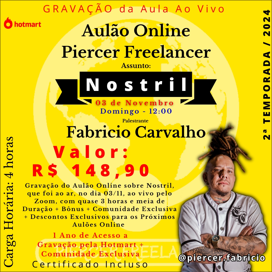 Nostril com Fabricio Carvalho (MG) - Gian Carlo Ribeiro | Hotmart