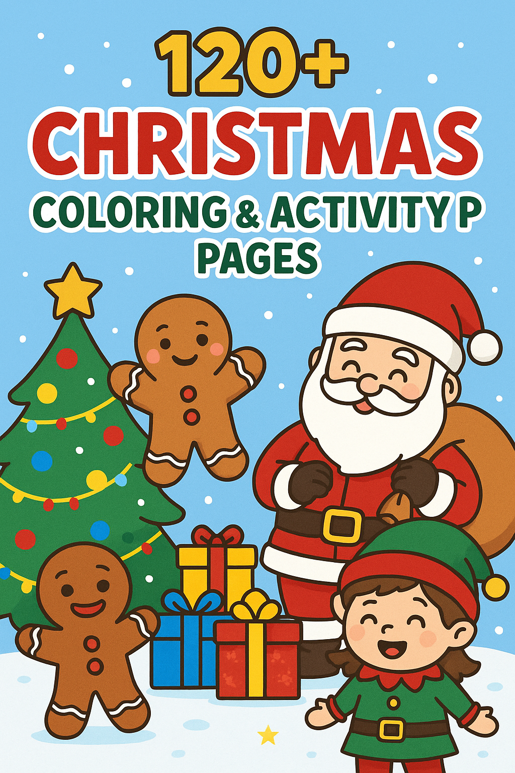 120+ Christmas Coloring & Activity Pages – Mega Holiday Fun Pac...