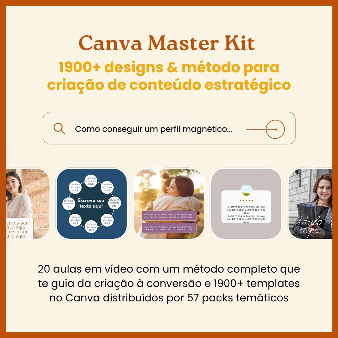 Canva Master Kit: 1900+ designs e método para criação de conteúdo e...
