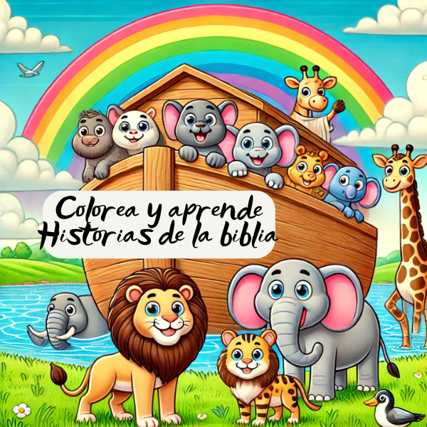 COLOREA Y APRENDE HISTORIAS DE LA BIBLIA - Kelly Ochoa | Hotmart
