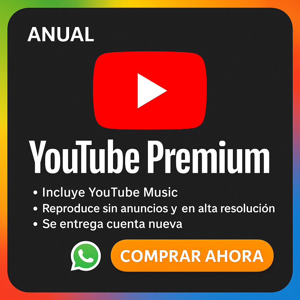 YTB Premium 12 meses | 3 cuentas - Digicuentas | Hotmart