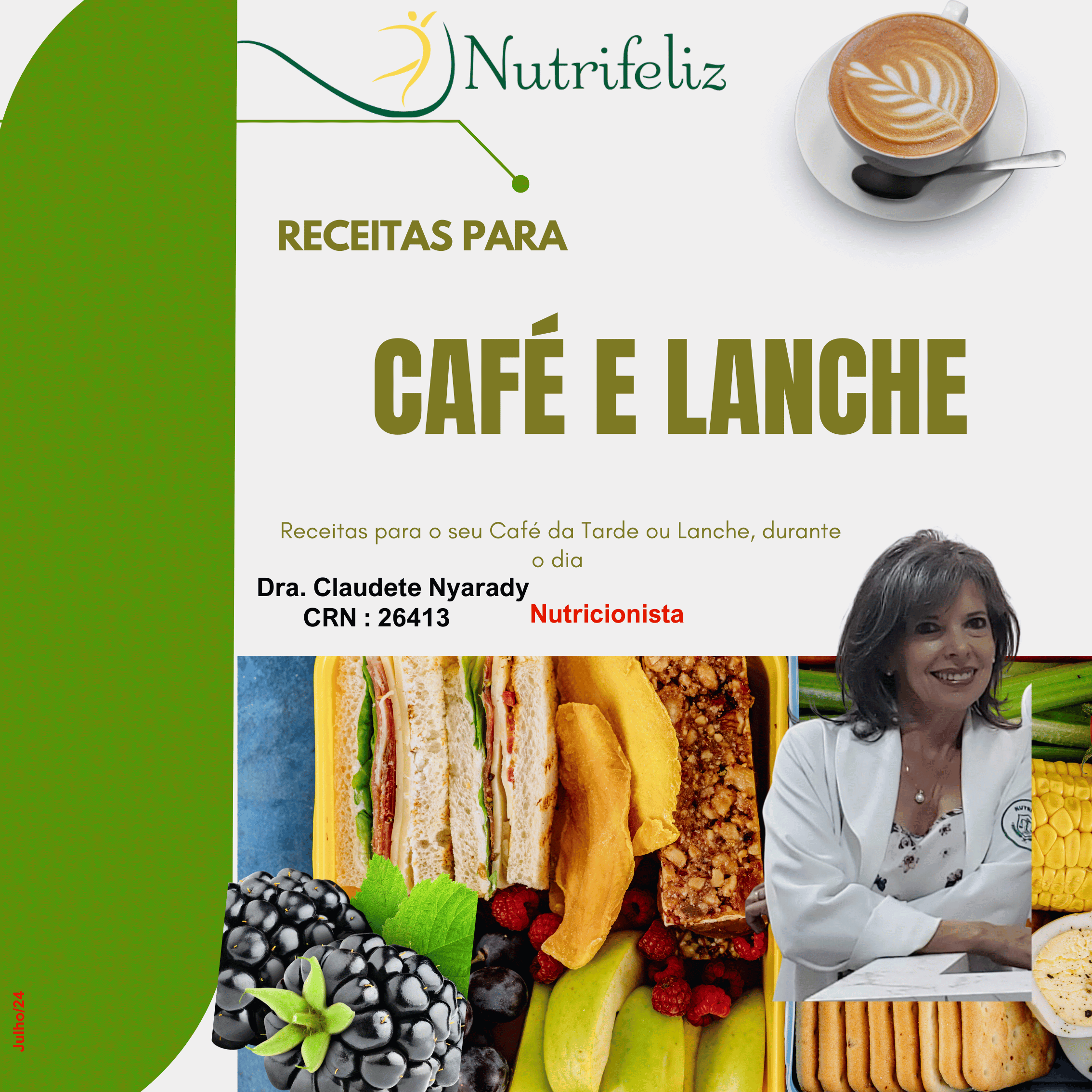 E-Book - Receitas para Café e Lanche - Claudete Nyarady | Hotmart