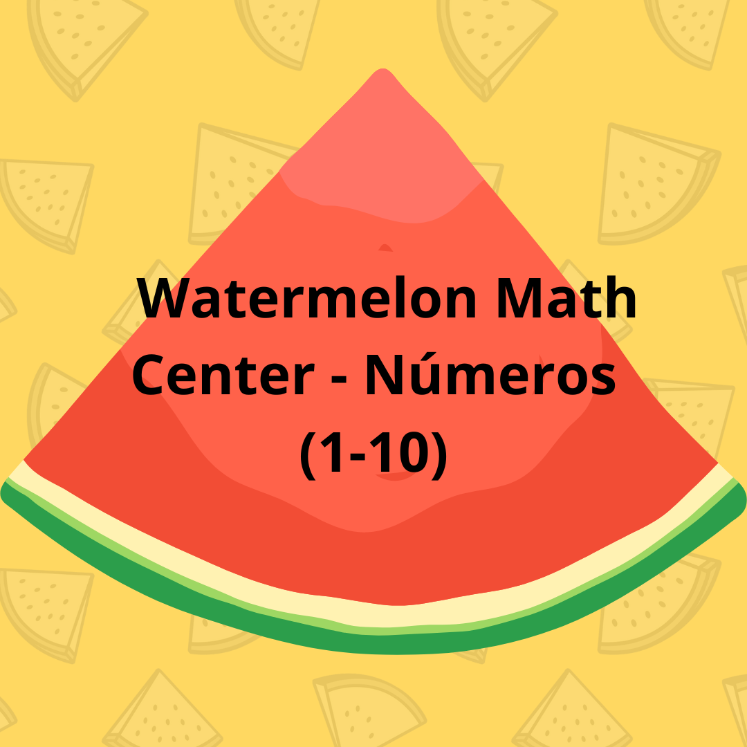 Watermelon Math Center - Números (1-10) | Hotmart